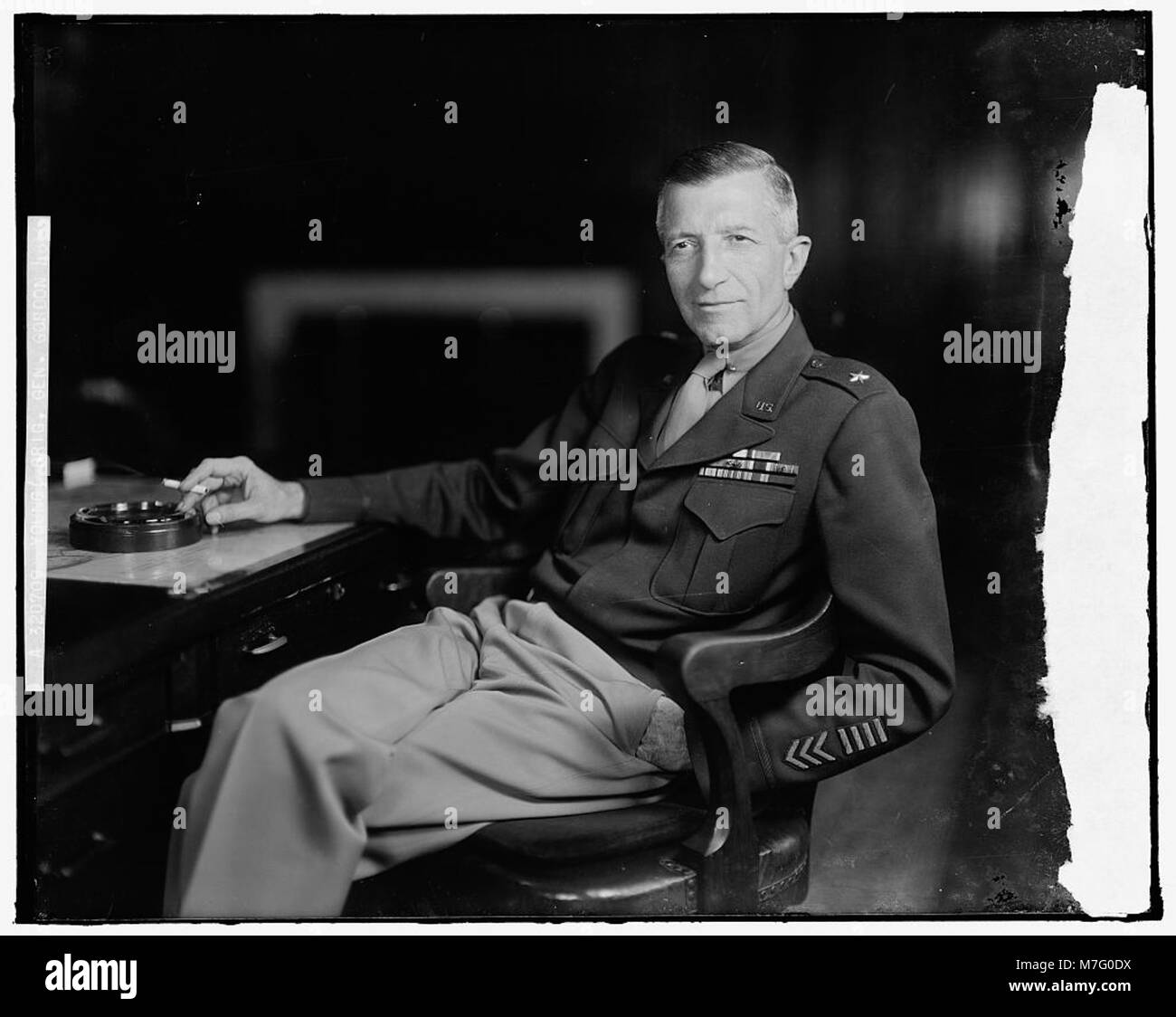 This portrait features General Gordon Young, a distinguished U.S ...