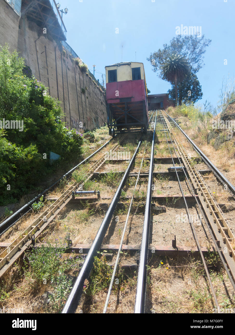 Valparaiso funicular elevator hi-res stock photography and images - Alamy