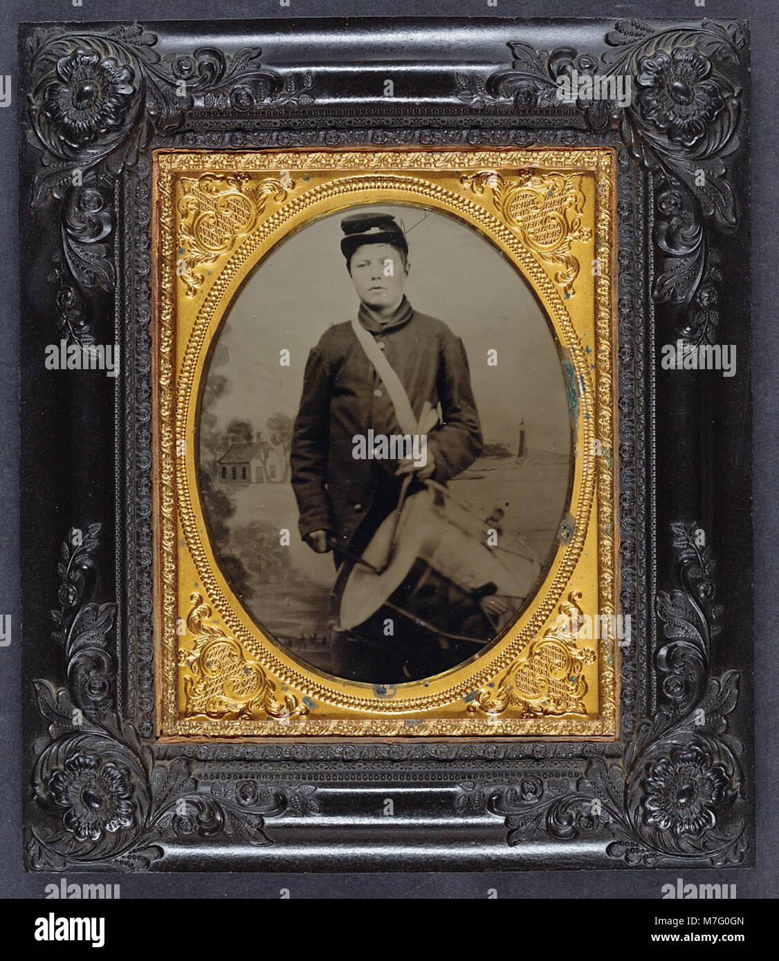 This image shows a young George Wingate Weeks of the 8th Maine Infantry ...