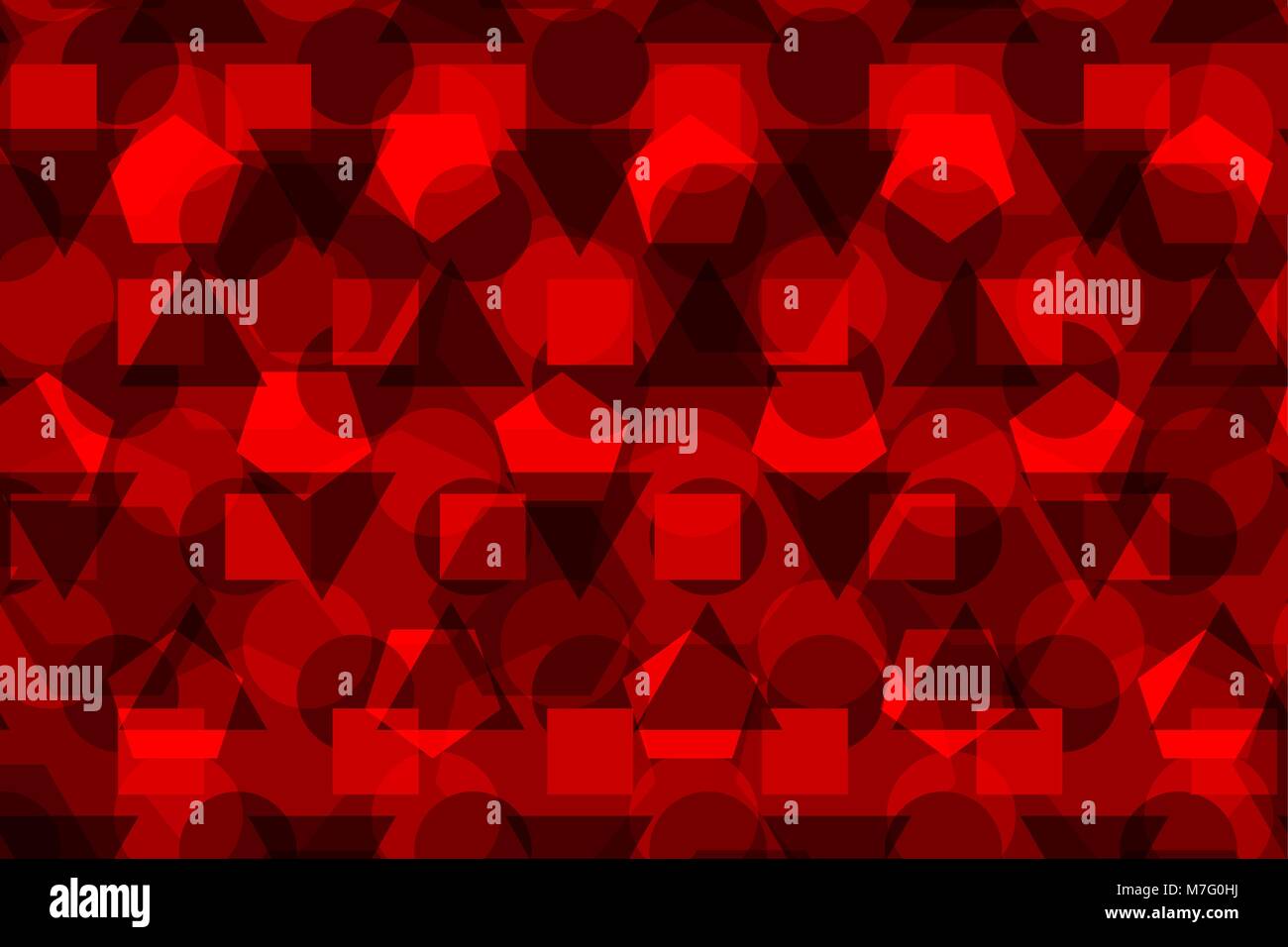 Geometric abstract pattern - red, Polygons background Stock Vector ...