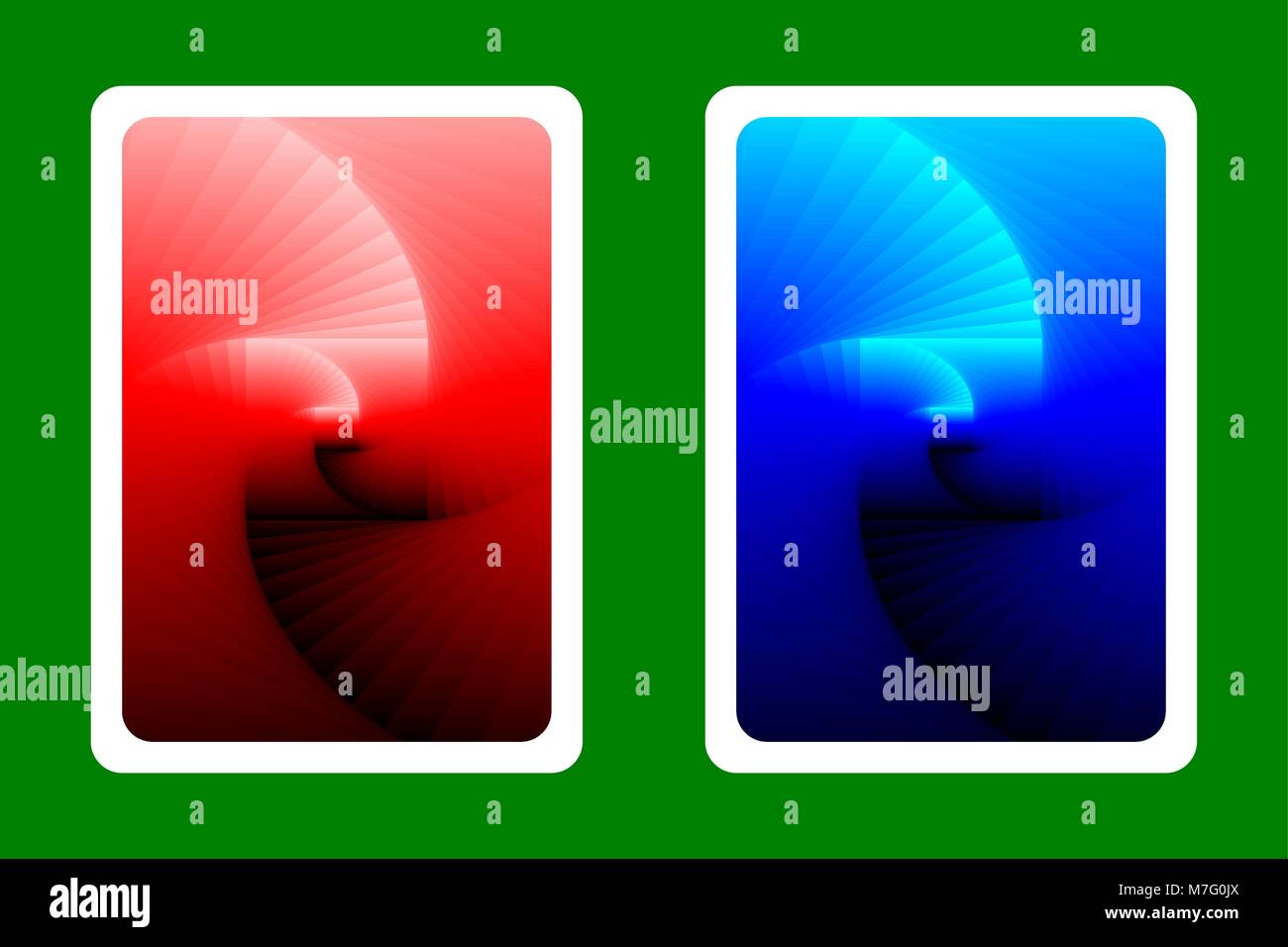 Playing Card Back Designs - square pattern, vector set Stock Vector ...