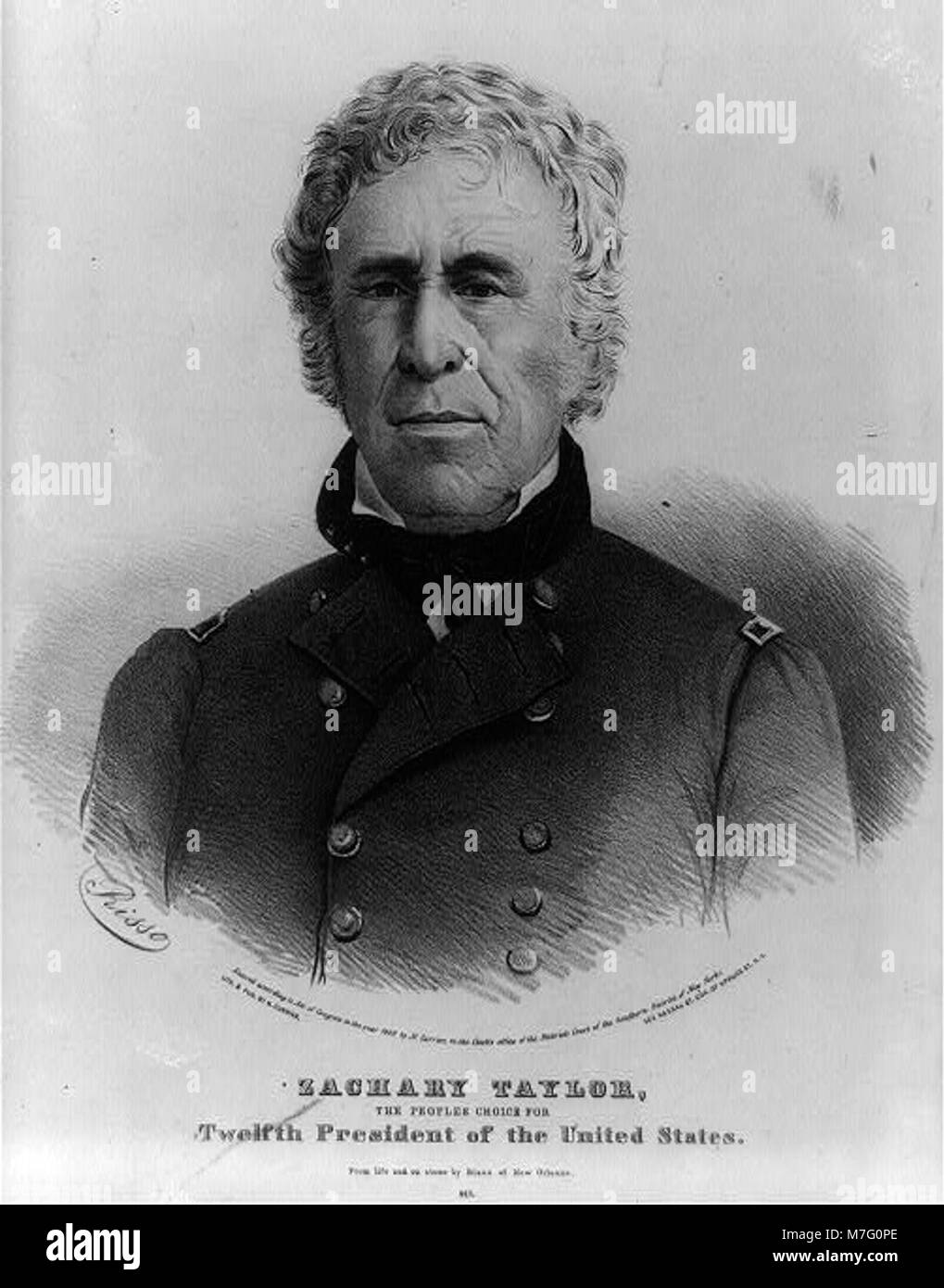 Zachary Taylor served as the 12th President of the United States from ...