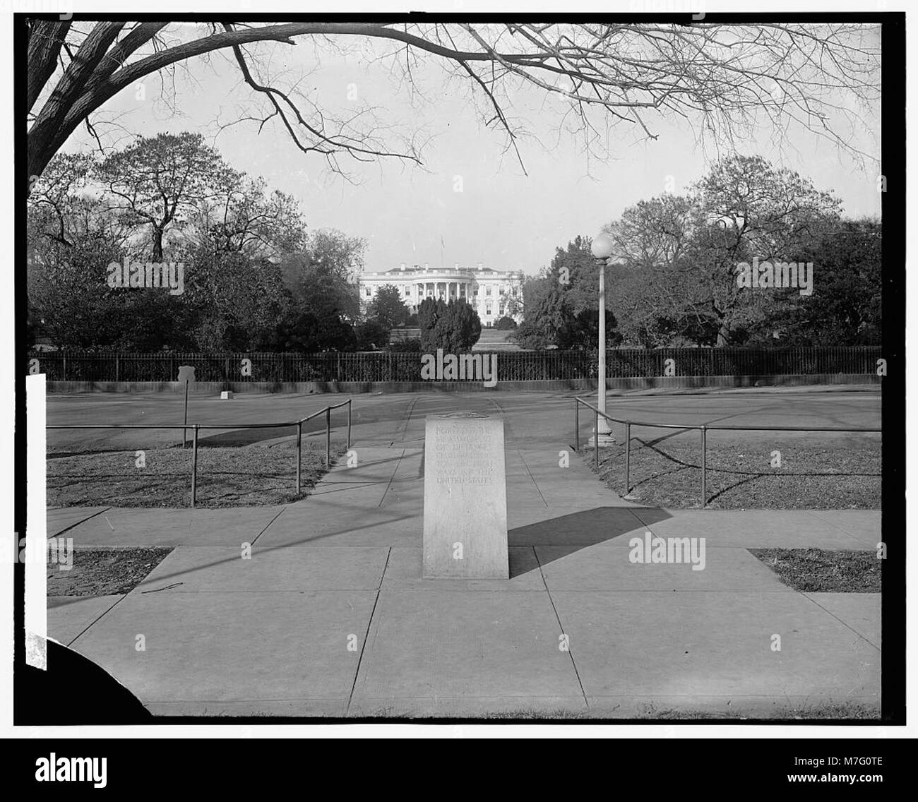 Vintage road milestone marker Black and White Stock Photos & Images - Alamy