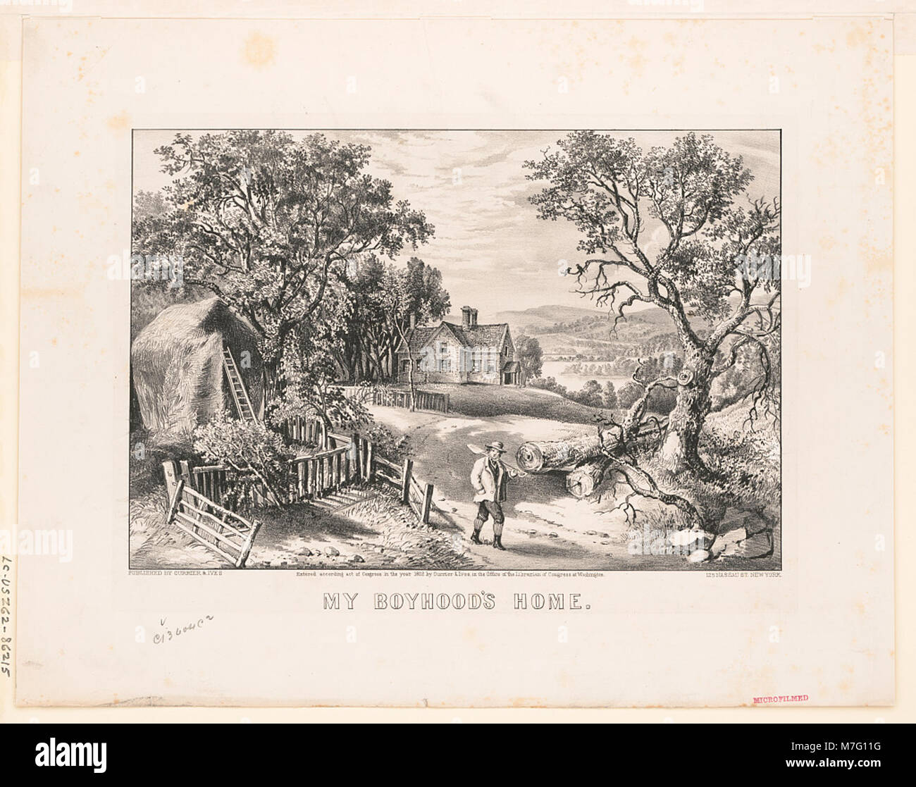 This image captures a nostalgic view of the home from the speaker's ...