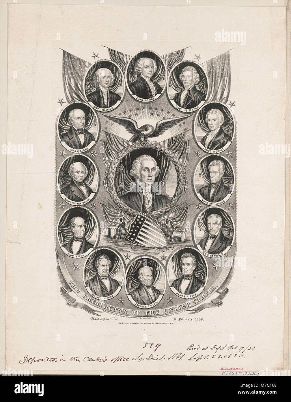 A historical portrait collection featuring the U.S. Presidents from ...