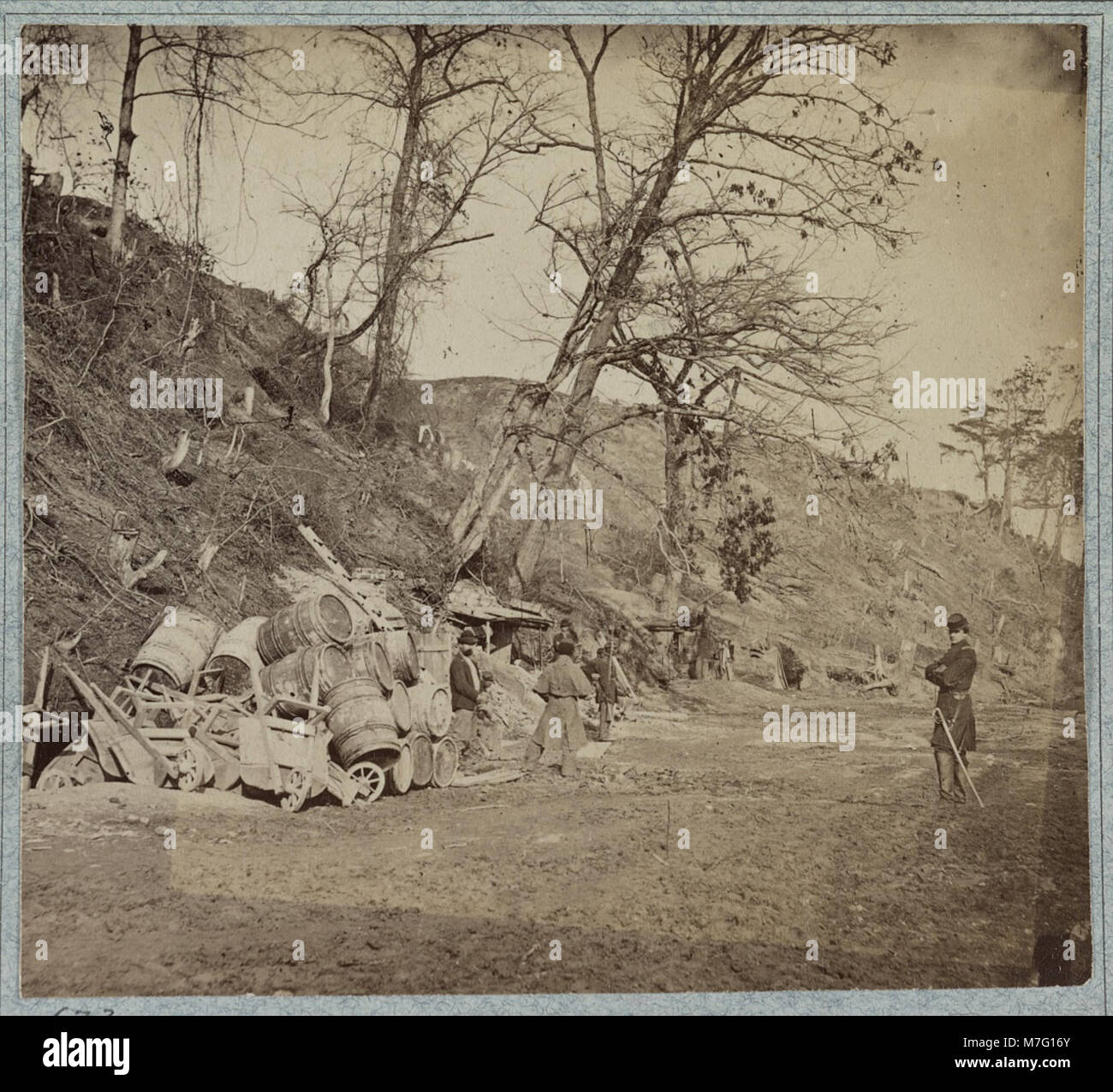 The image shows the Dutch Gap Canal, a historic waterway in Virginia ...