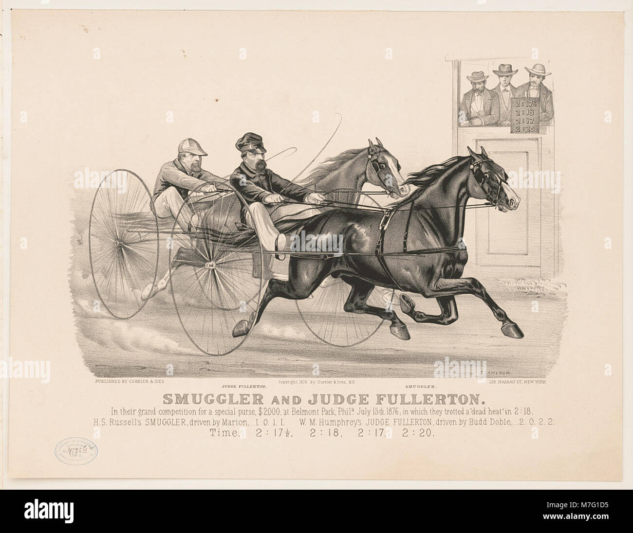 This photograph shows a smuggler and Judge Fullerton, captured in a ...