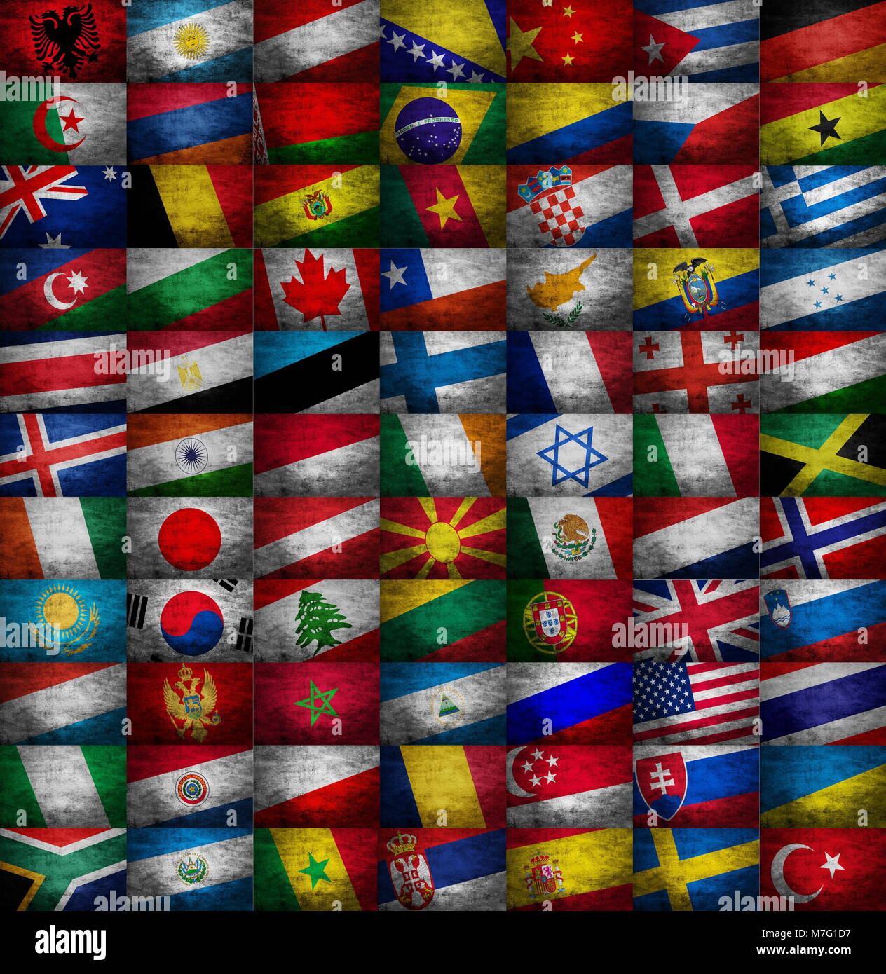 Various country flags collection Stock Photo - Alamy