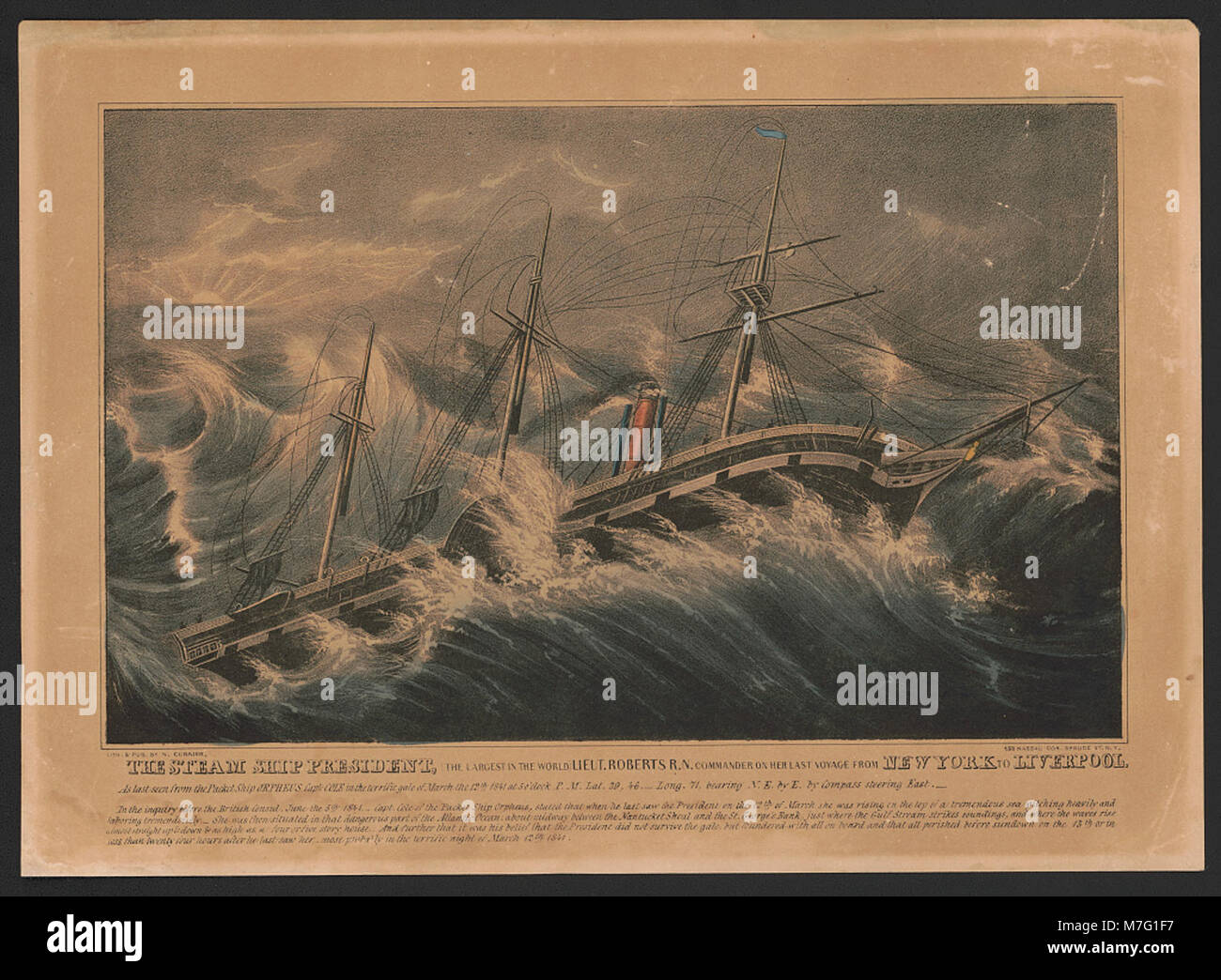 The steamship President, the largest of its time, is captured during ...
