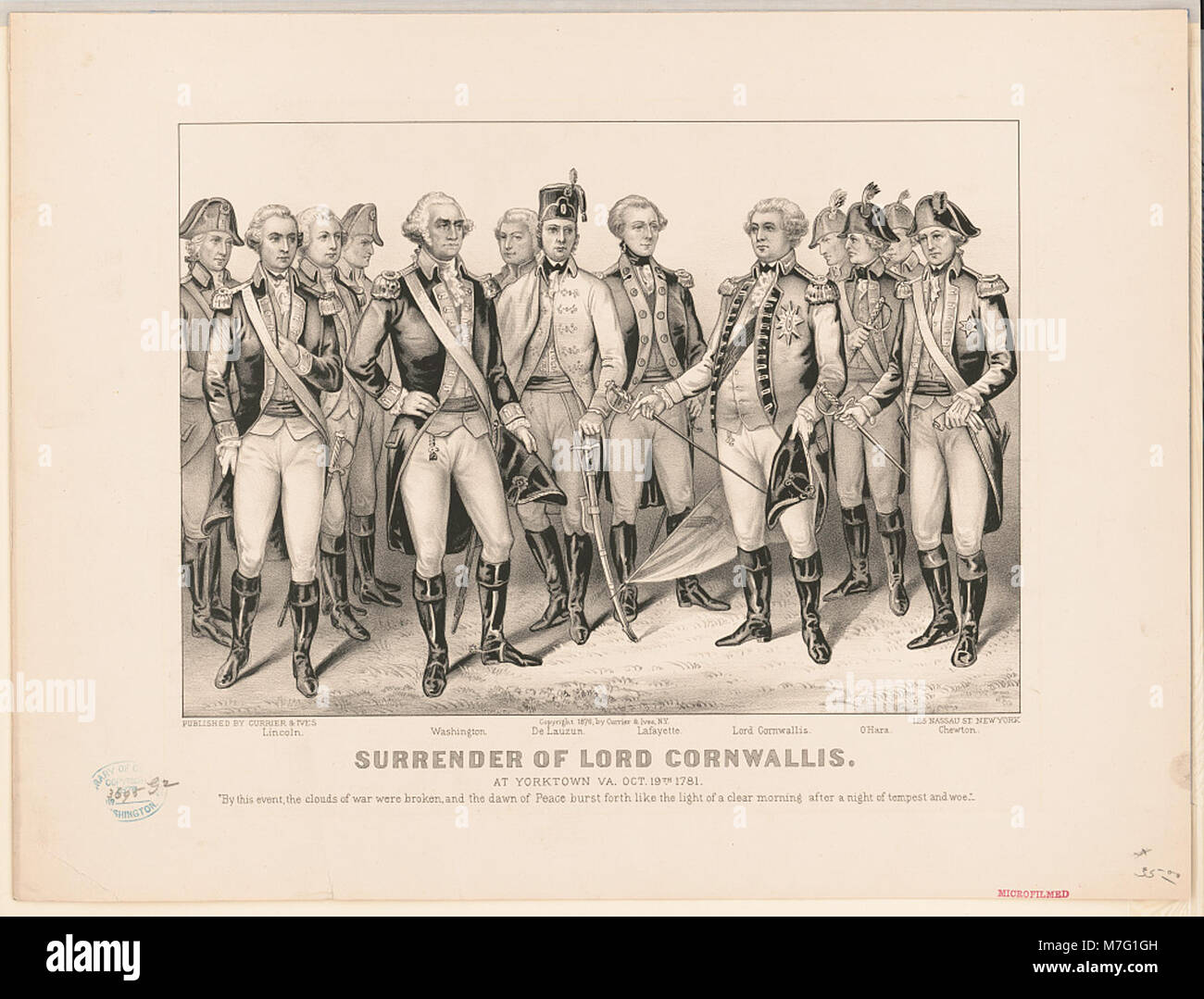 Cornwallis surrender at yorktown va hi-res stock photography and images ...