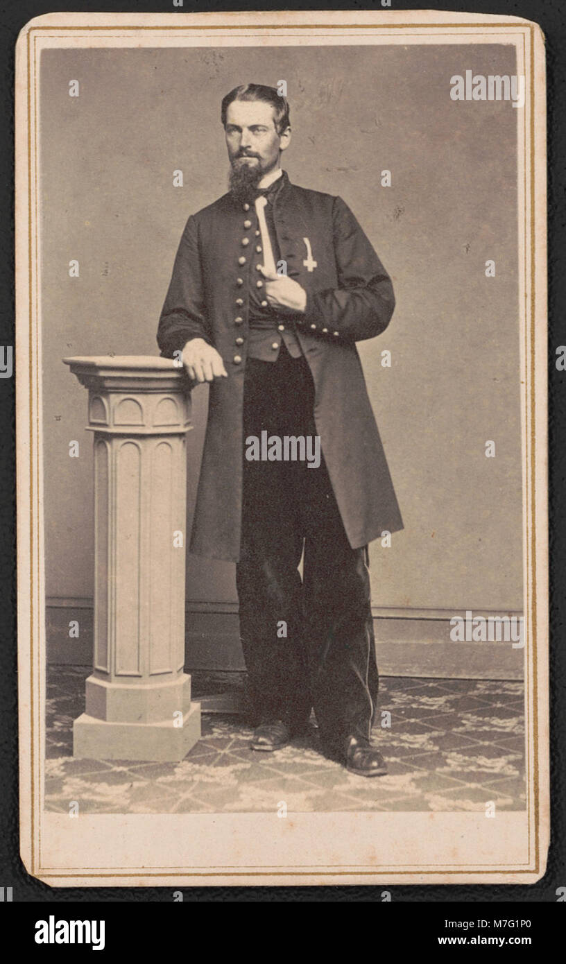 A formal portrait of Lieutenant Thomas Ensworth of the 4th Vermont ...