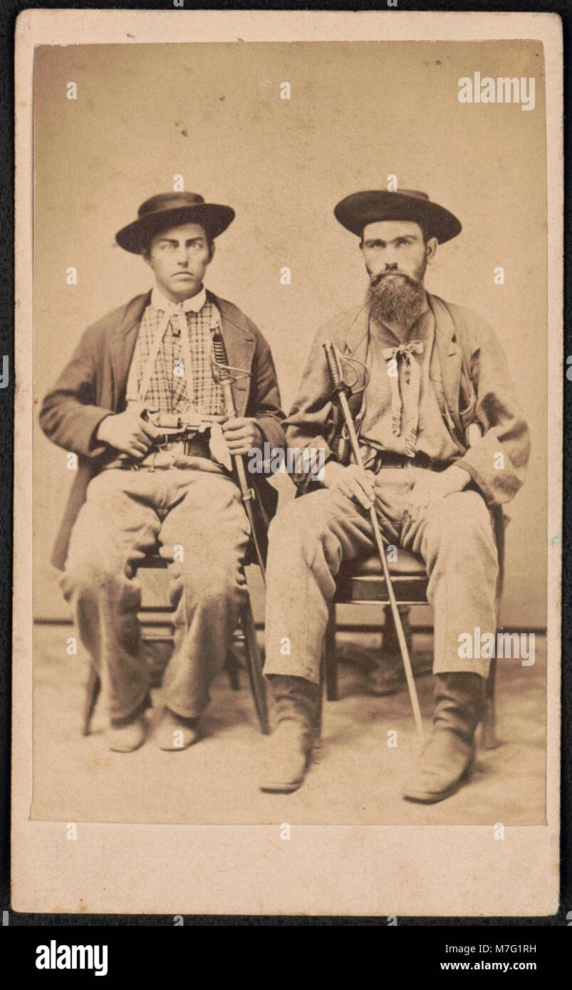 Two unidentified Border Ruffians with swords) - Blackall, photographer ...