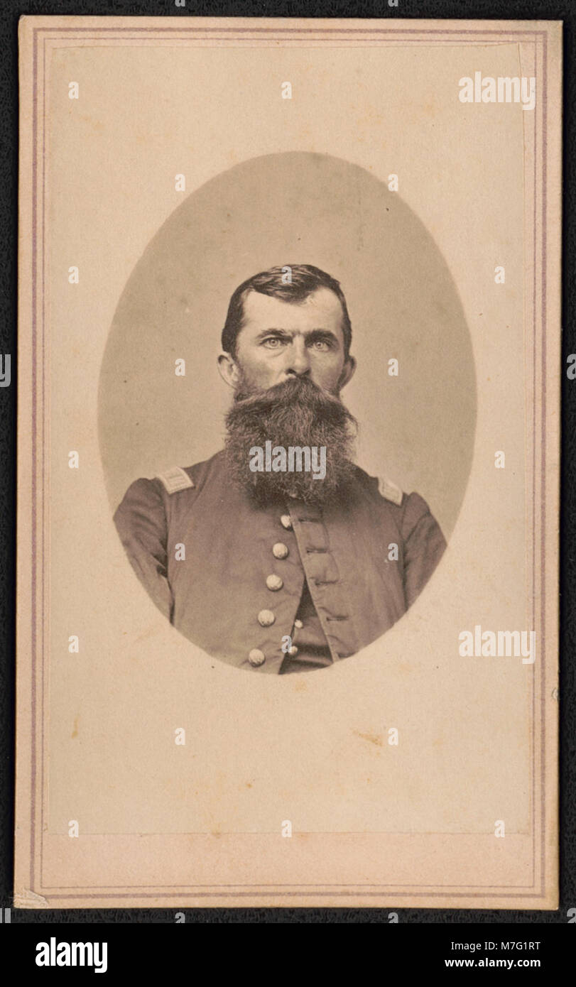 This portrait of Captain Adam Gebert from Company F, 31st Iowa Infantry ...