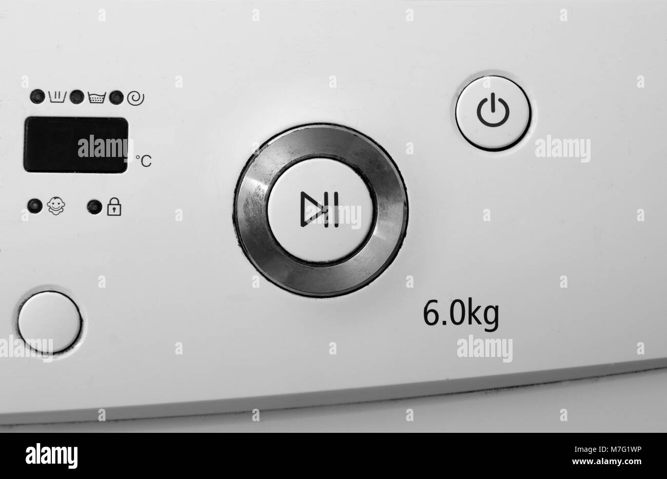 Details of the washing machine Stock Photo - Alamy