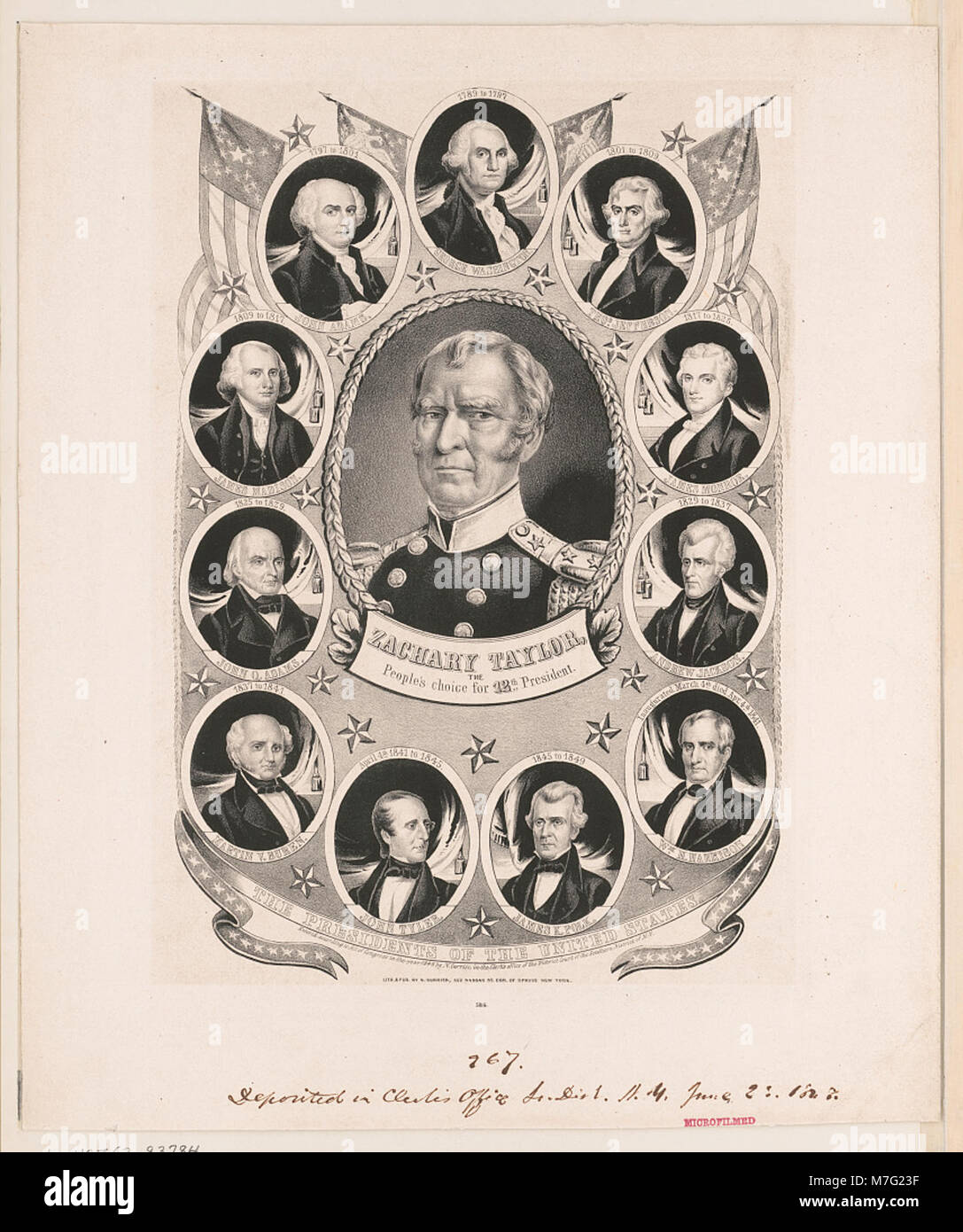 Zachary Taylor, elected as the 12th President of the United States, was ...