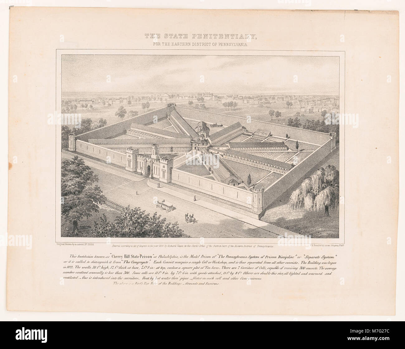 This image shows the state penitentiary for the Eastern District of ...