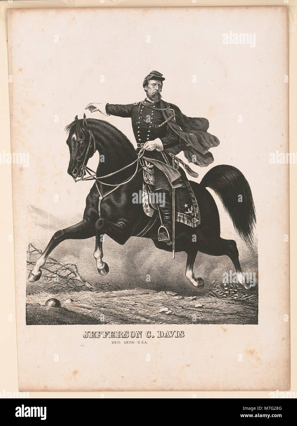 A portrait of General Jefferson C. Davis, a Union officer during the ...
