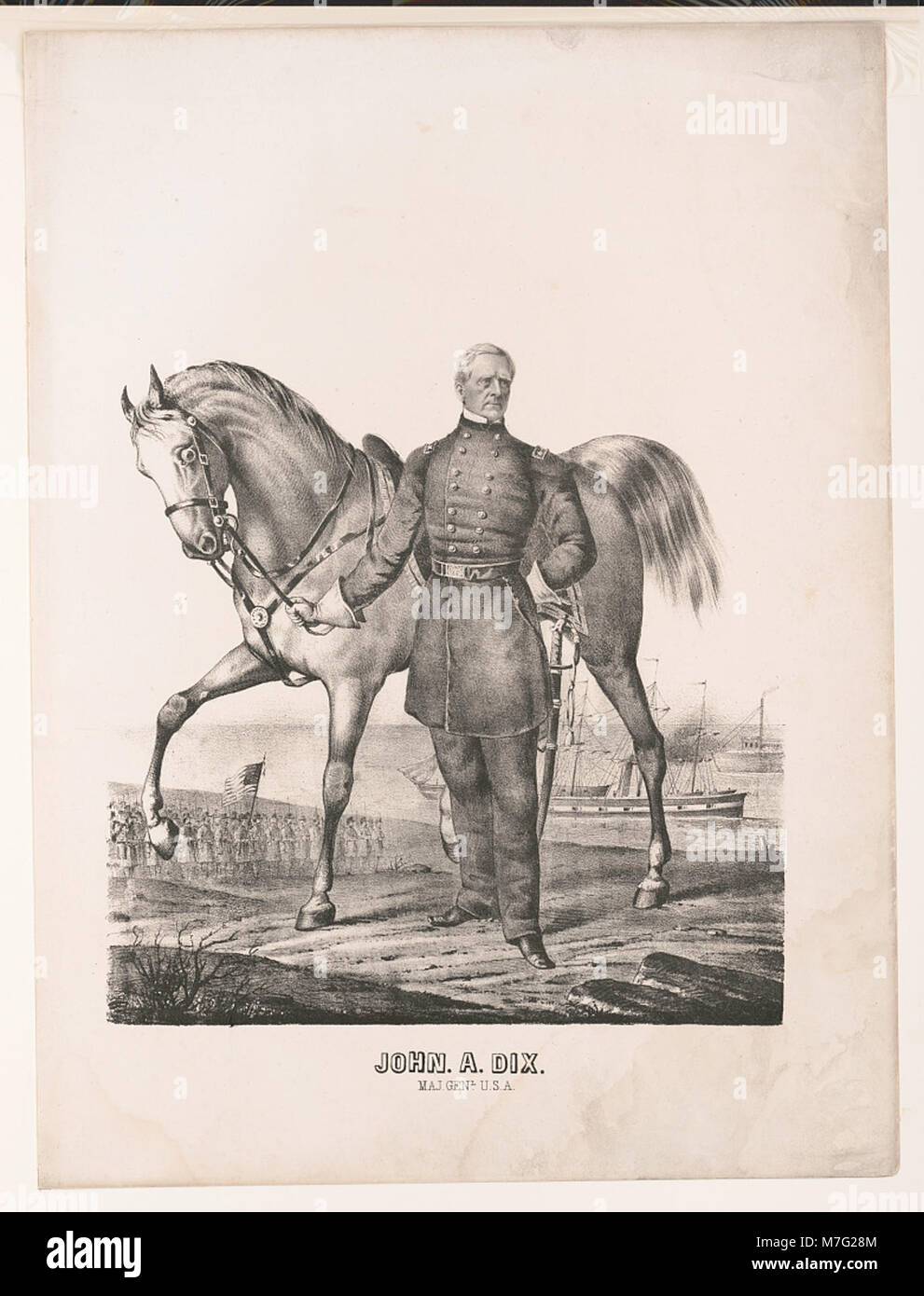 This image features John A. Dix, a prominent American politician and ...