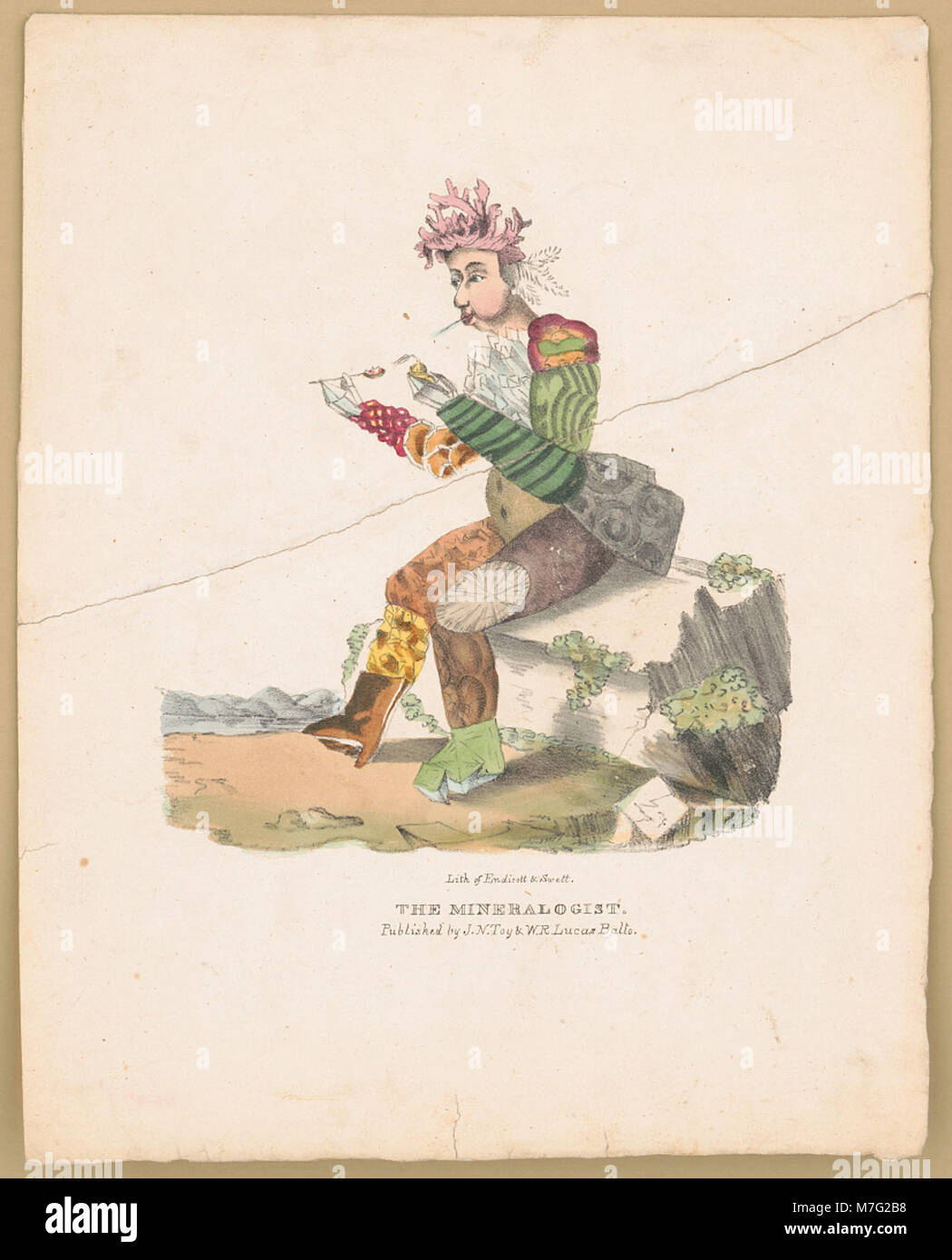 A portrait of a mineralogist, possibly depicting the subject in a ...