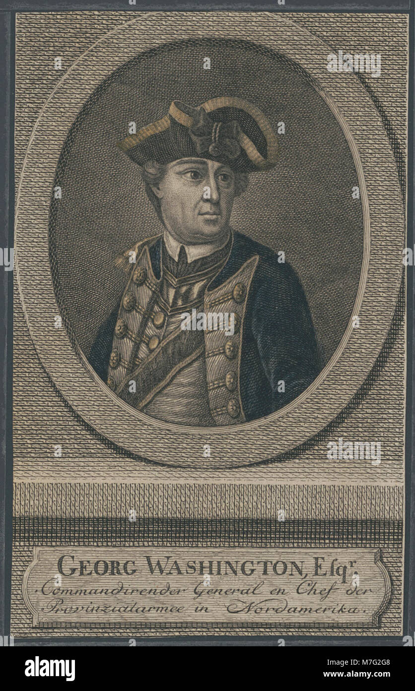 A portrait of George Washington, the first president of the United ...