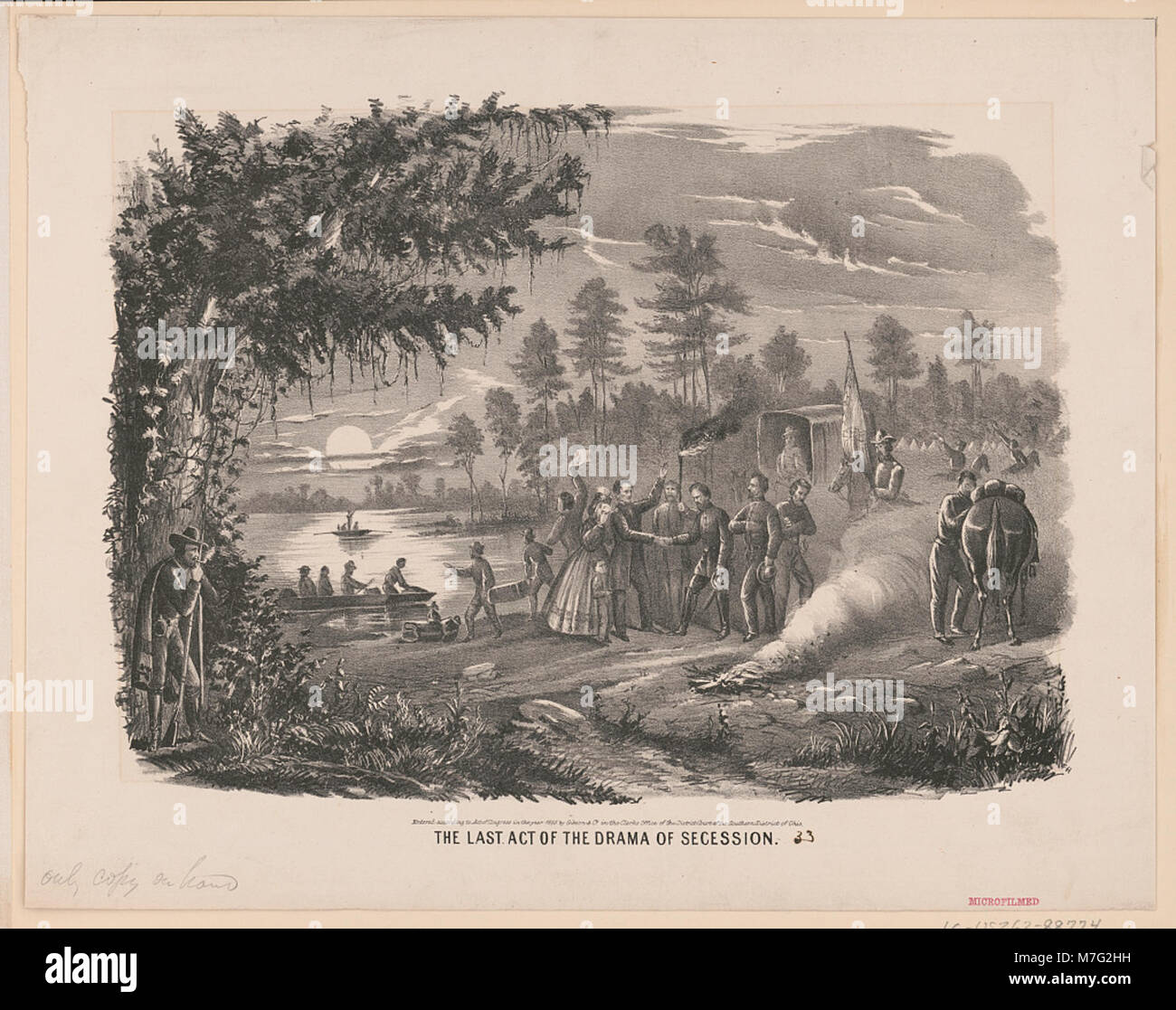 The image represents the final moments of the secessionist movement in ...