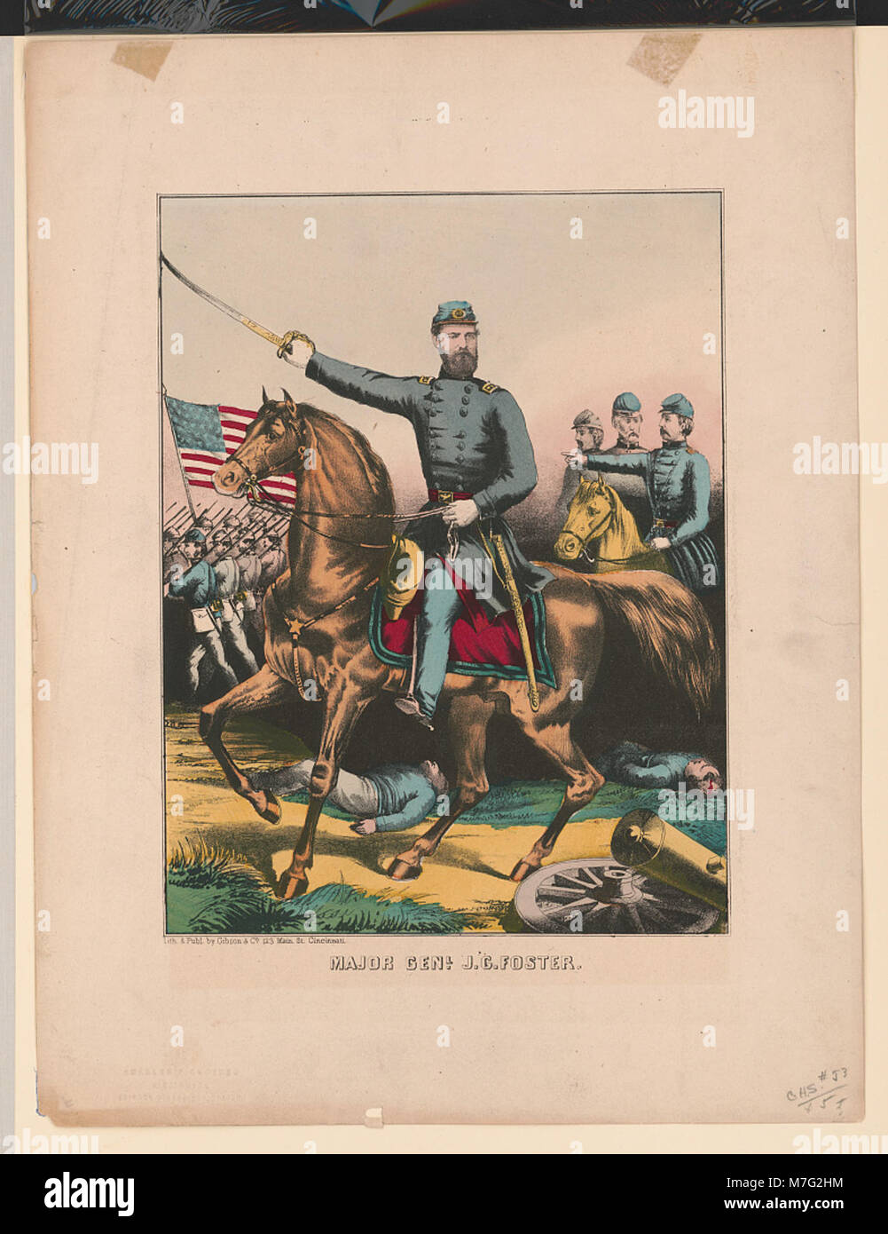 A portrait of Major General John G. Foster, a Union Army officer during ...