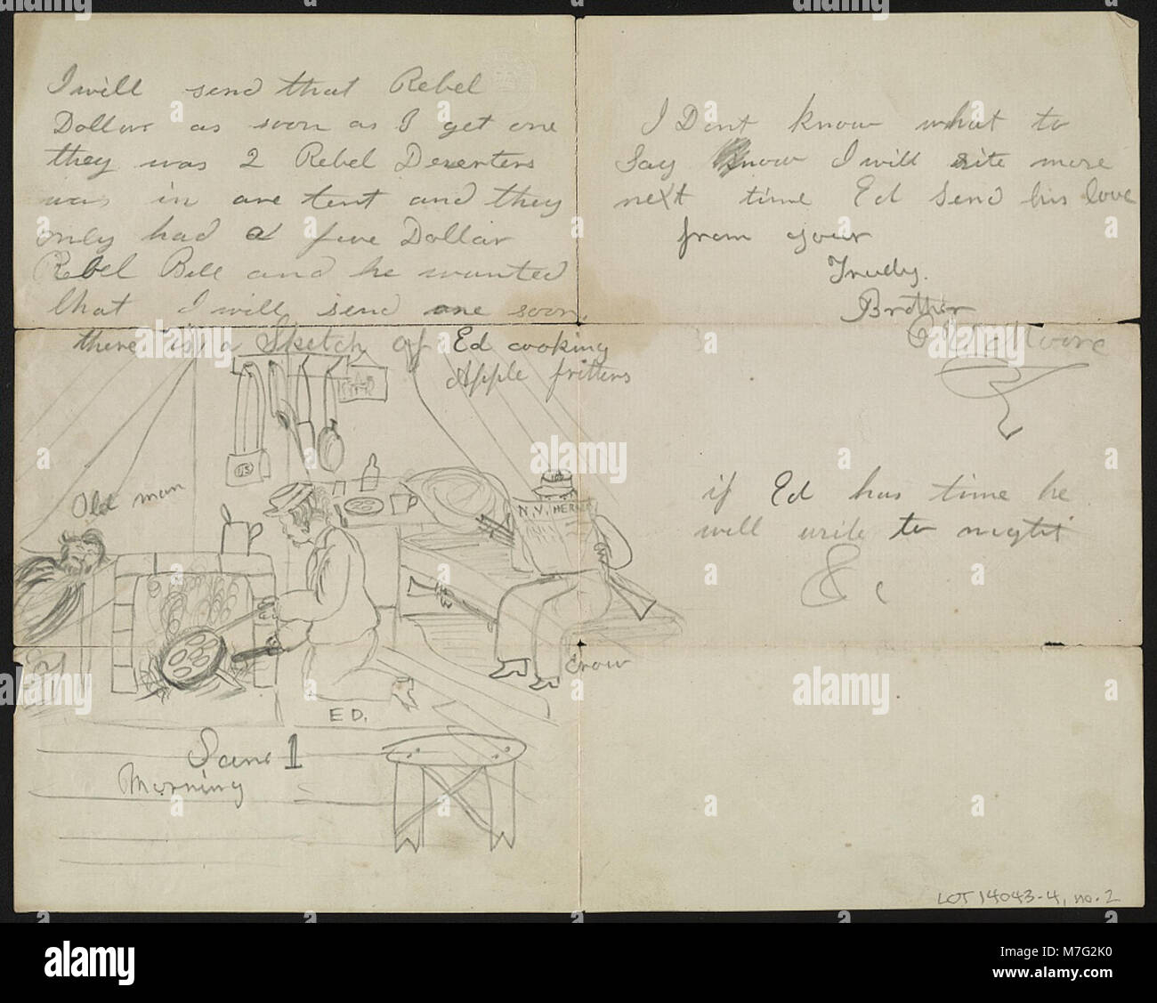 A letter from Cornelius V. Moore to Henry Moore, offering insight into ...