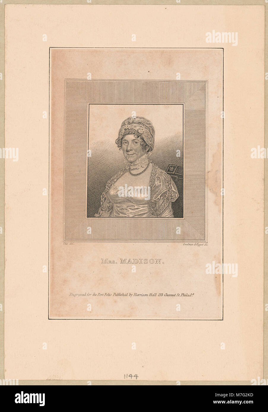 A portrait of Mrs. Madison, illustrated by Otis and engraved by Goodman ...