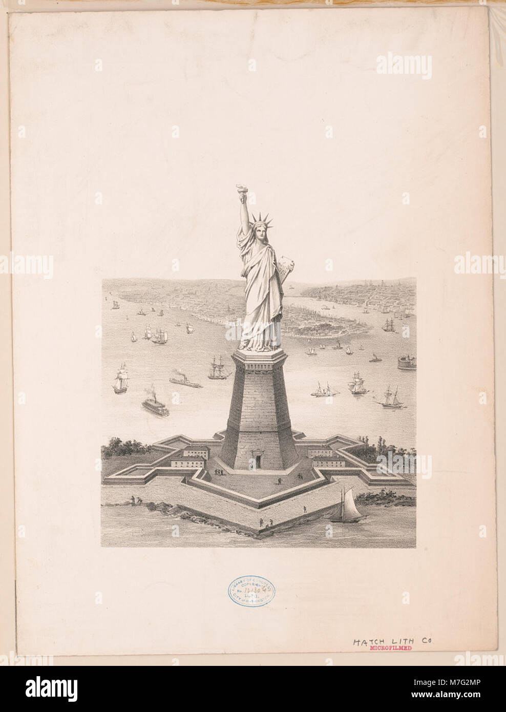 A photograph of the Statue of Liberty, one of the most iconic symbols ...