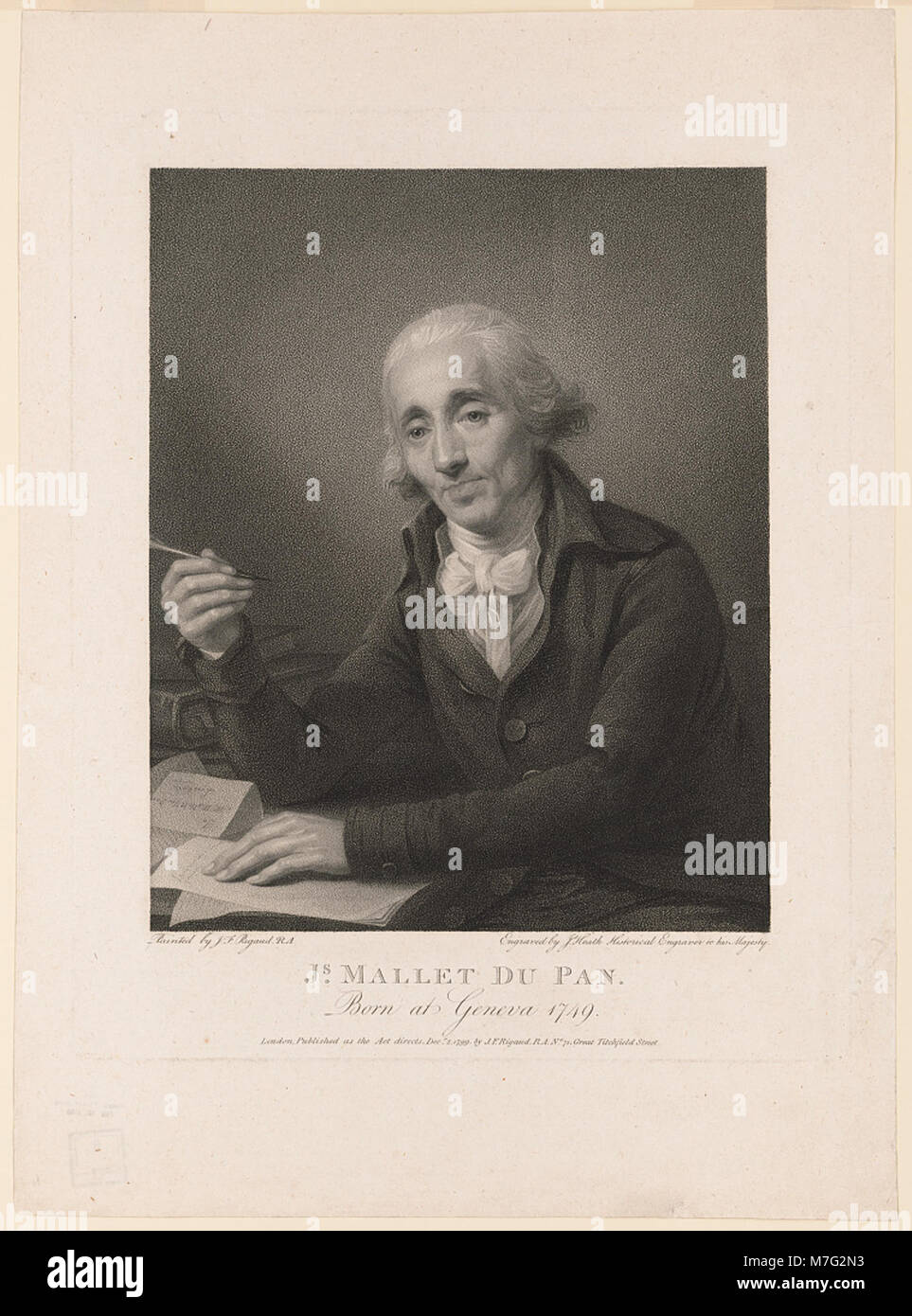 Js. Mallet du Pan is captured in this portrait, known for his ...