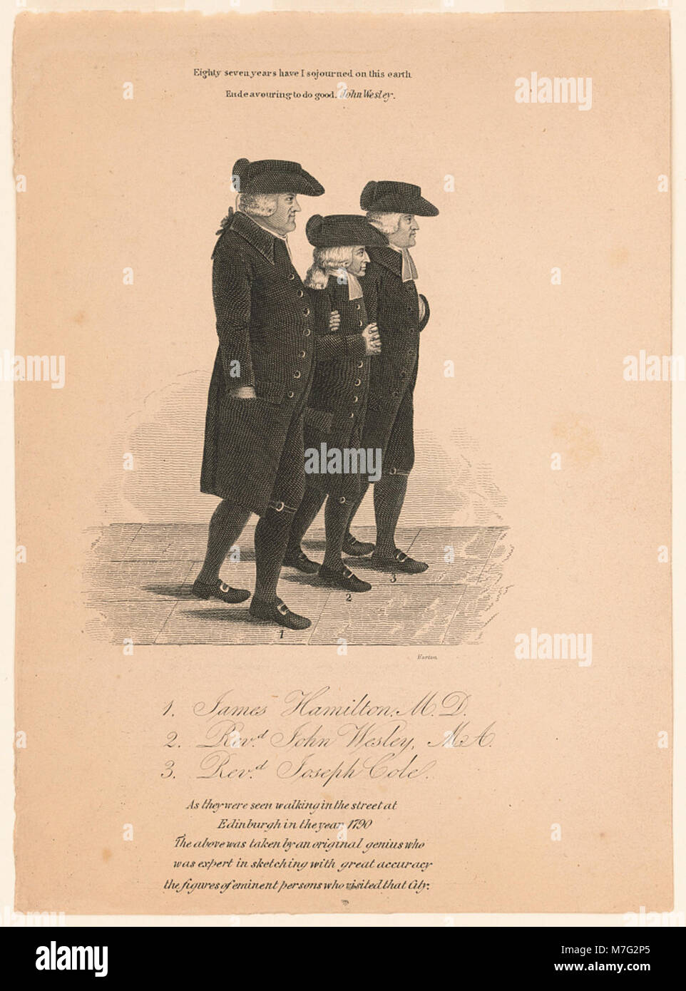 A historical photograph capturing Dr. James Hamilton, Reverend John ...