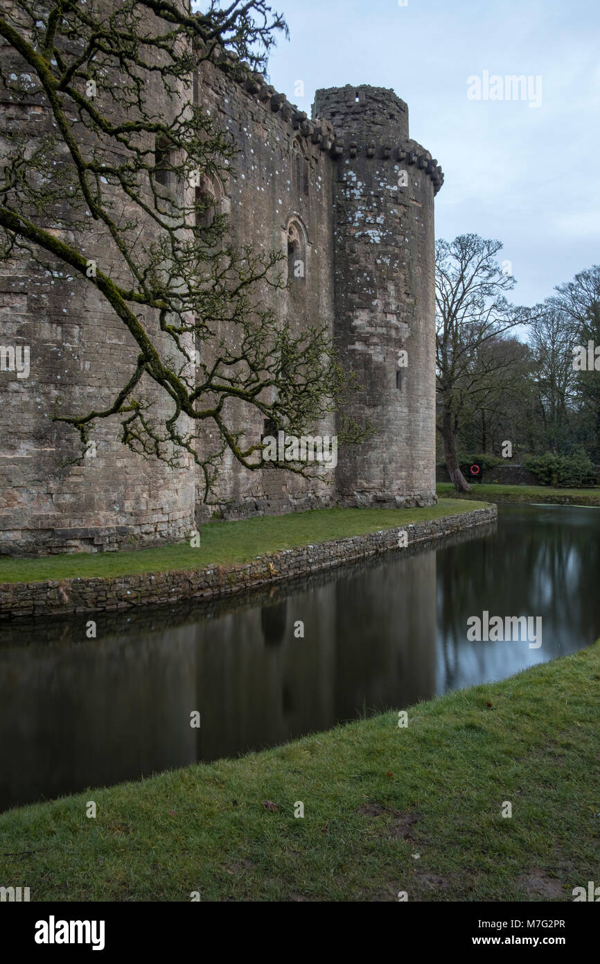 Nunney Castle is a medieval castle at Nunney in the county of Somerset ...
