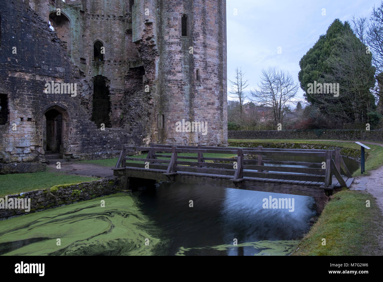 Landscape of nunney castle hi-res stock photography and images - Alamy