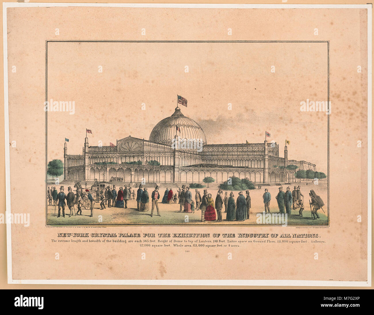 A photograph of the New York Crystal Palace, built for the 1853 ...
