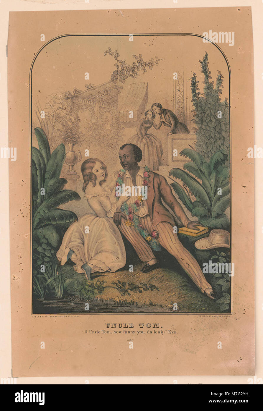 This image features Uncle Tom, a central character from Harriet Beecher ...