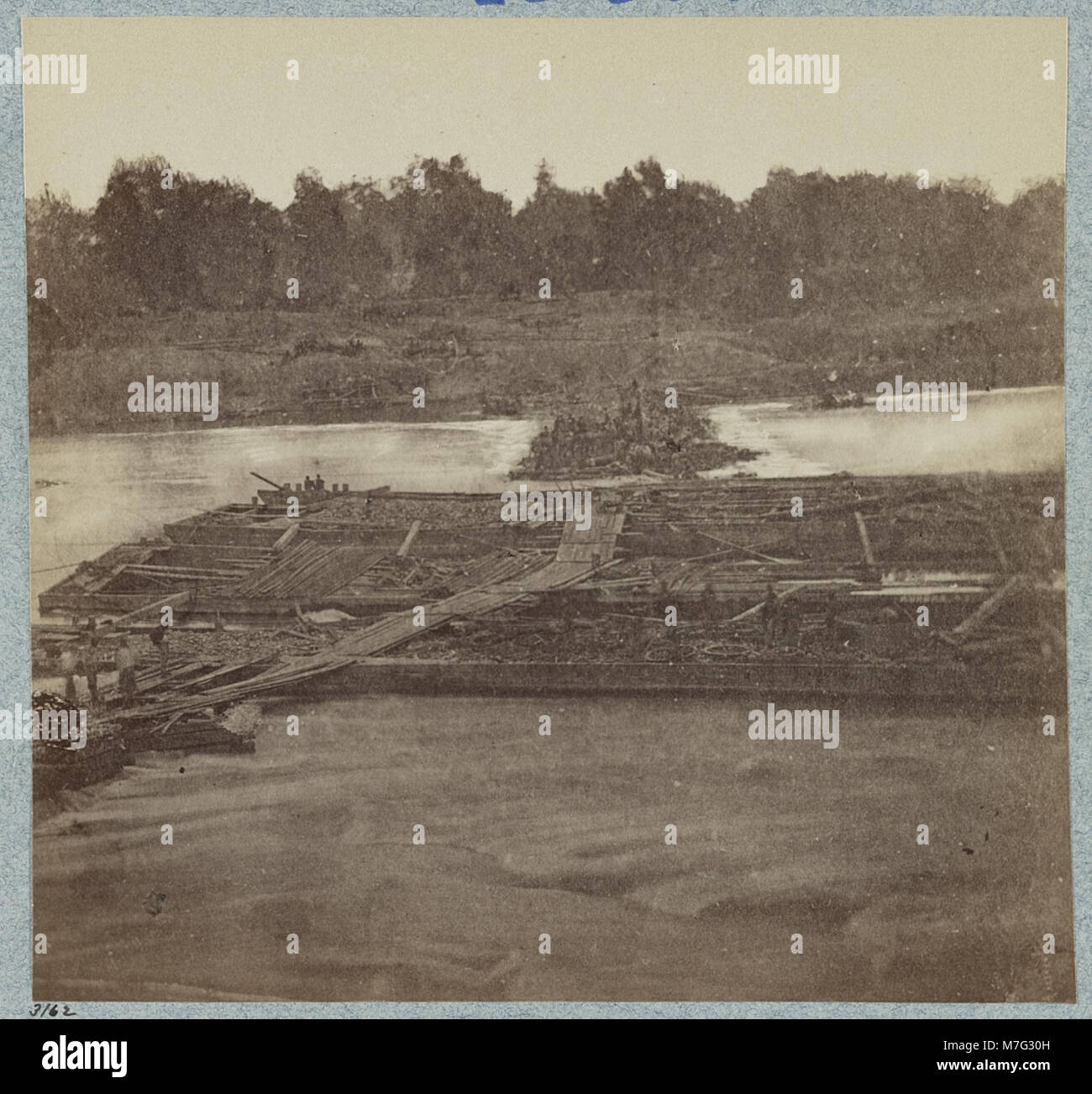 Construction of the Red River Dam, a significant infrastructure project ...