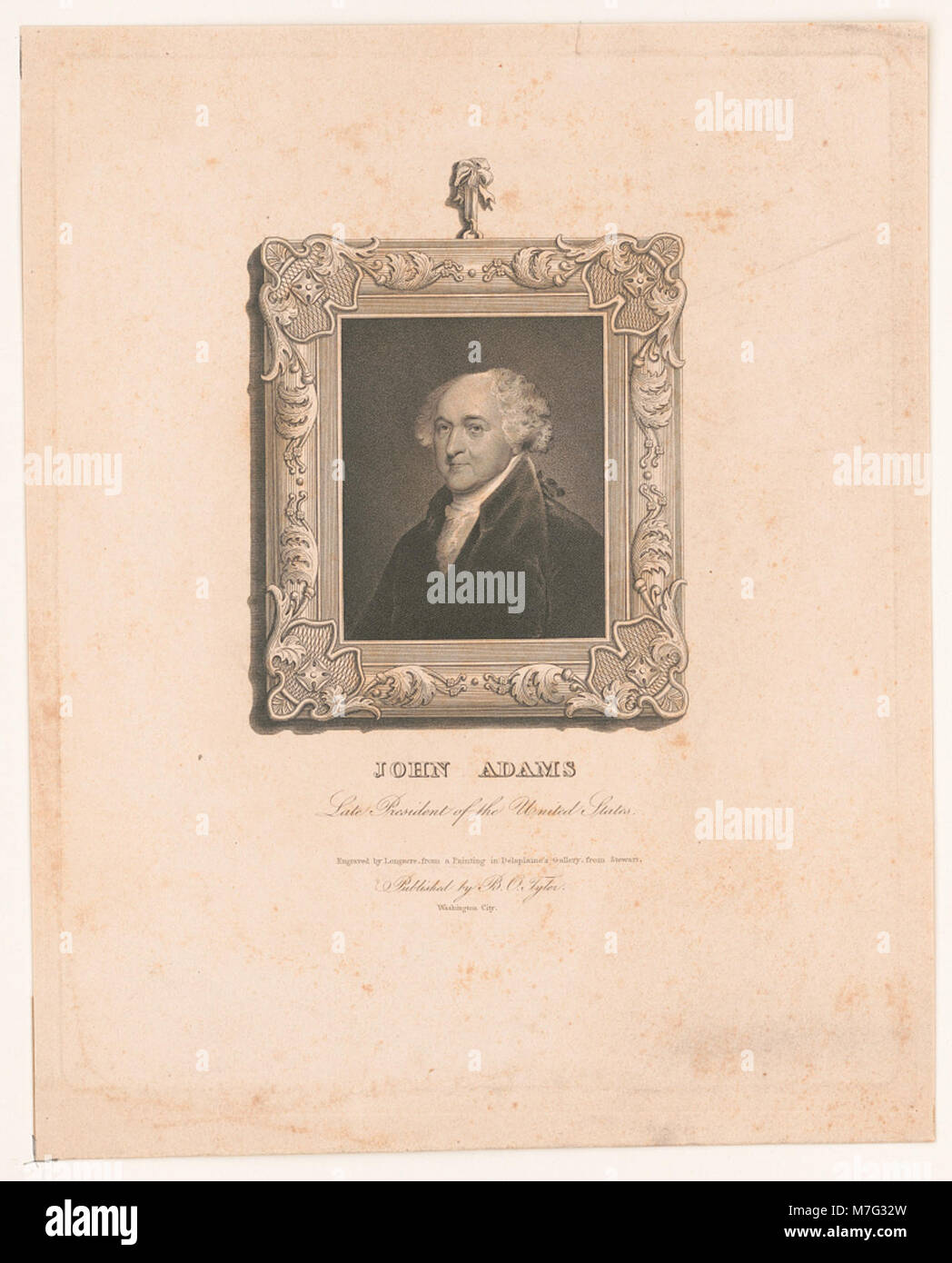 John Adams, the second President of the United States, is depicted in ...