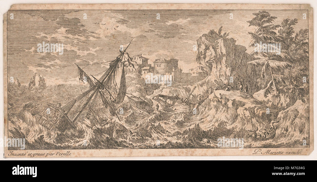 This image depicts a ship sinking in stormy waters, capturing a ...