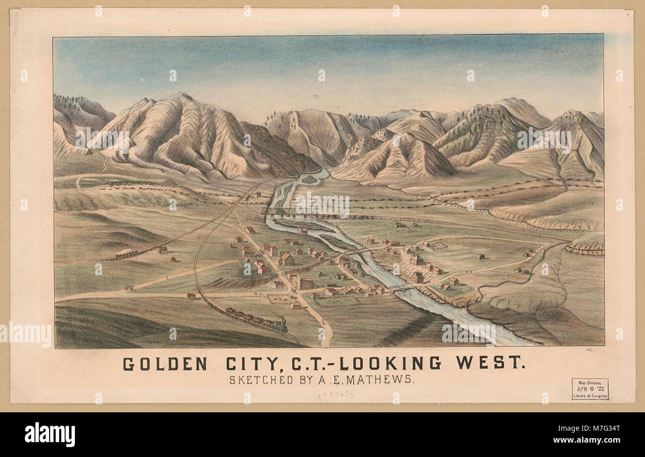Map of golden colorado hi-res stock photography and images - Alamy
