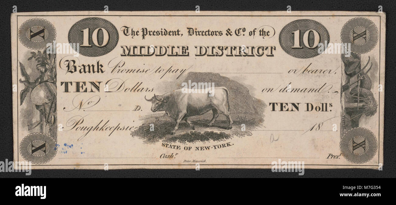 Bank note 1800s hi-res stock photography and images - Alamy