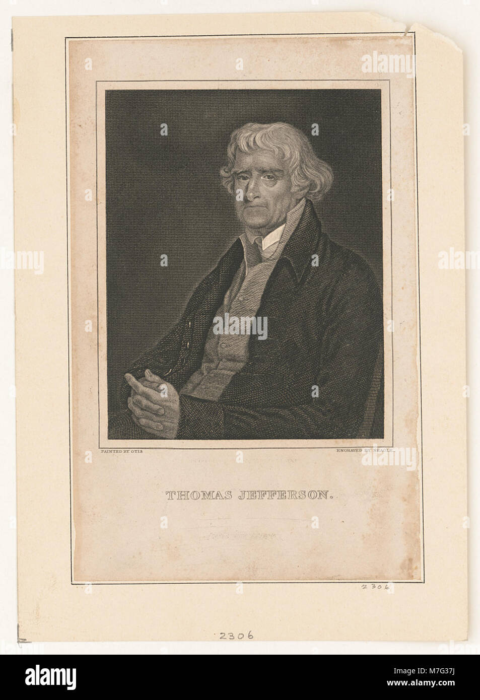 This portrait features Thomas Jefferson, the third President of the ...