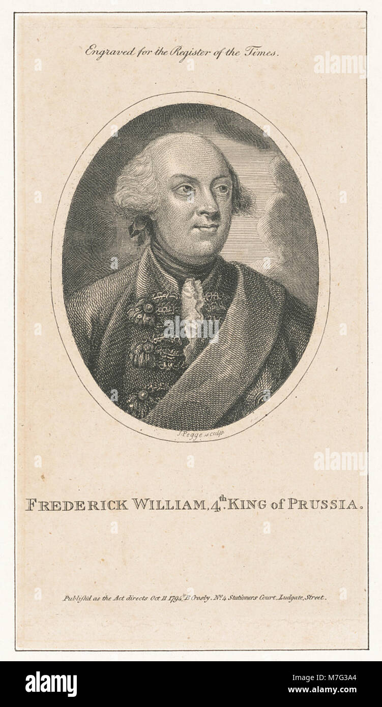 A portrait of Frederick William IV, the King of Prussia, depicting his ...