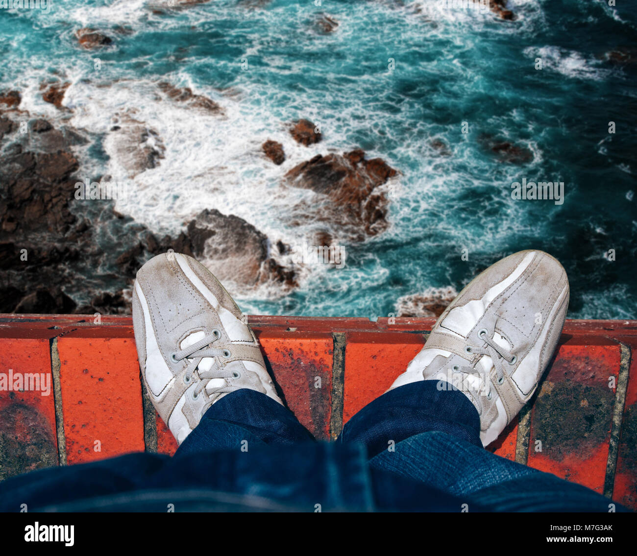 Male suicide bridge hi-res stock photography and images - Alamy
