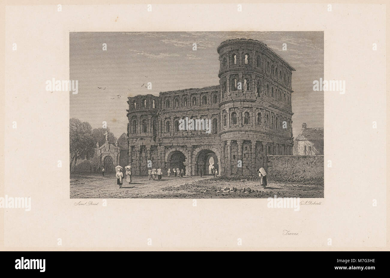 A photograph of the town of Treves, known for its historical ...