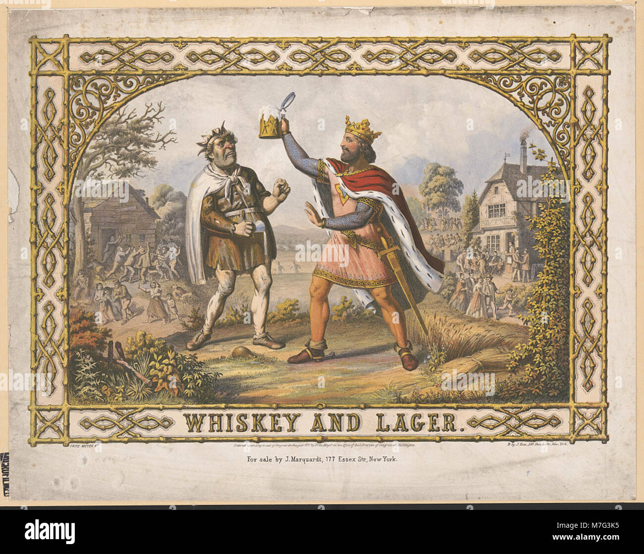 An image of whiskey and lager, illustrating the alcoholic beverage ...
