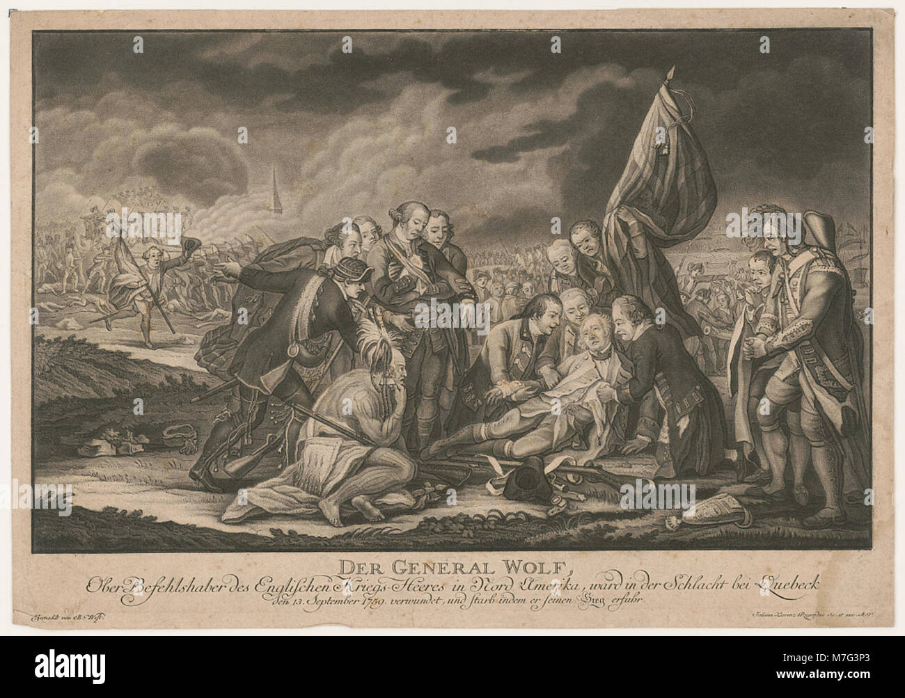 A portrait of General Wolf, a historical figure, possibly referring to ...