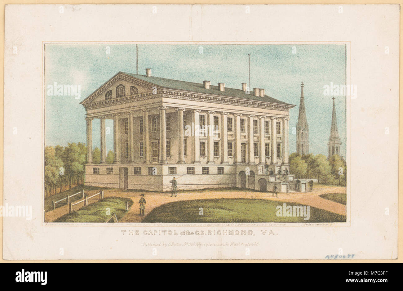 A historical photograph of the Capitol of the Confederate States in ...