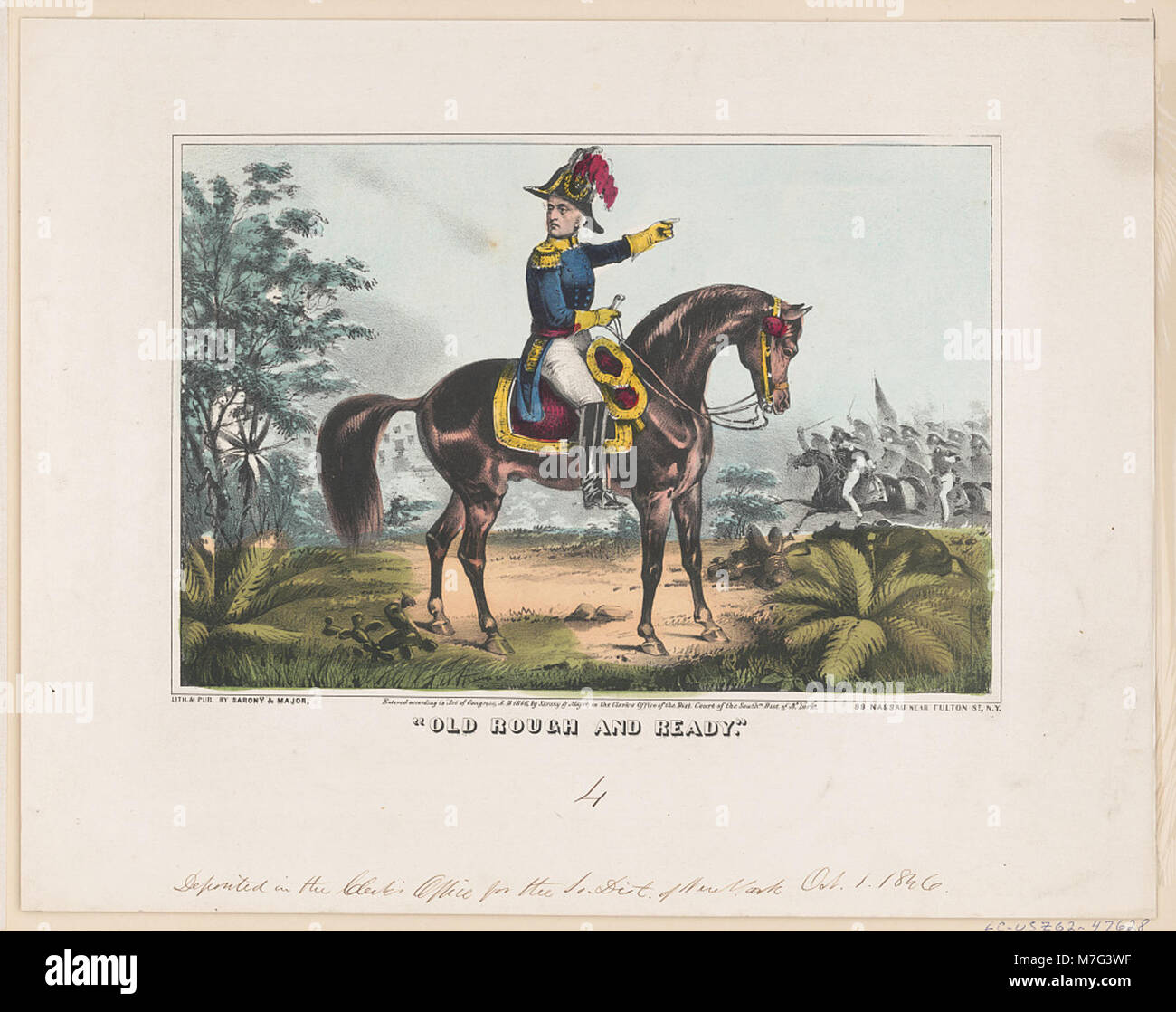 A portrait of the historical figure known as 'Old Rough and Ready ...