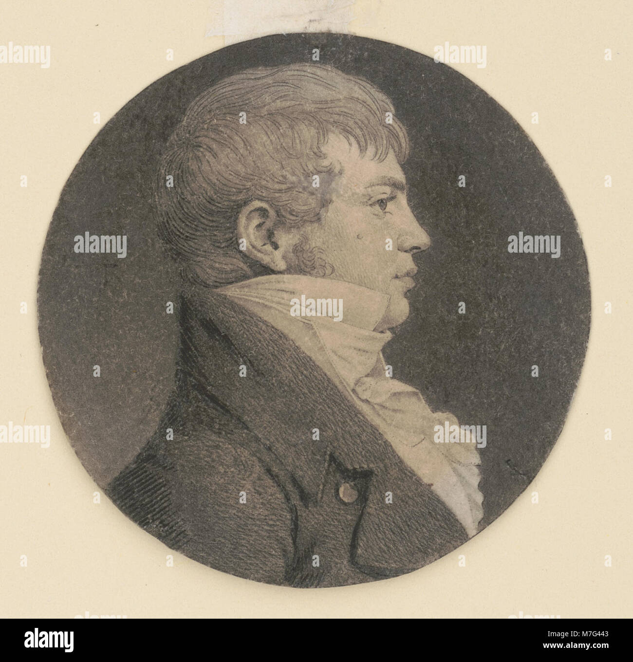 A head-and-shoulders portrait of Roddey, showing a profile view, likely ...