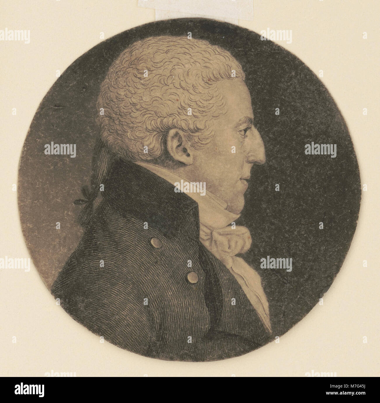A head-and-shoulders portrait of John Wharton, showcasing his profile ...